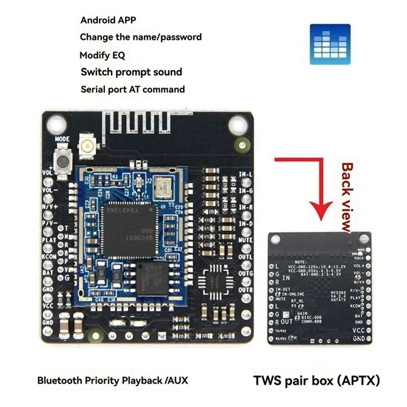 Bluetooth модуль FGHGF AA60-QCC3031 для BT гарнитуры