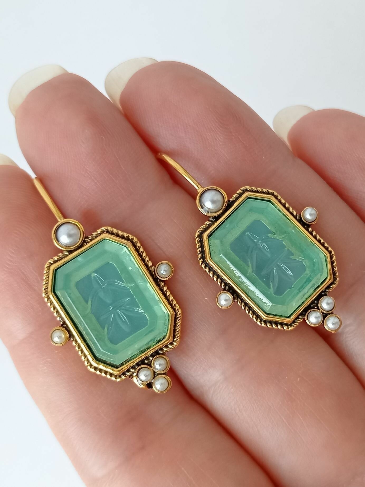 Серьги, металл