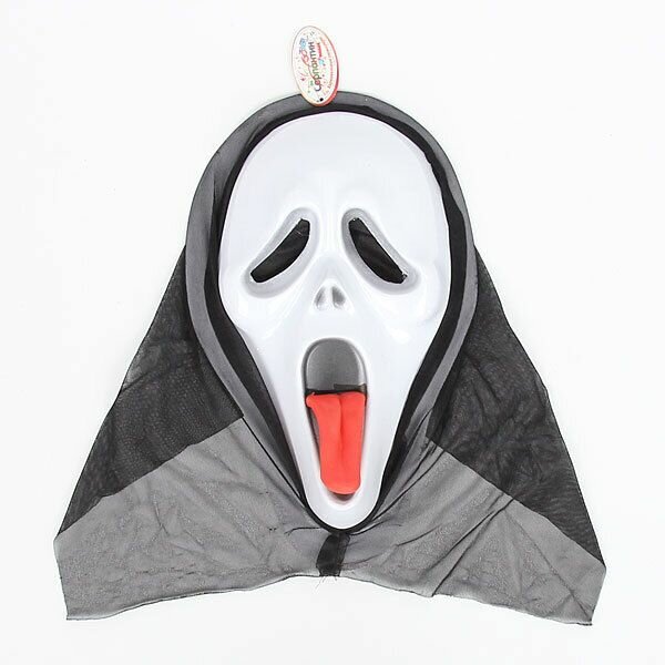 Маска карнавальная Серпантин Крик с языком 22х40 см, пластик