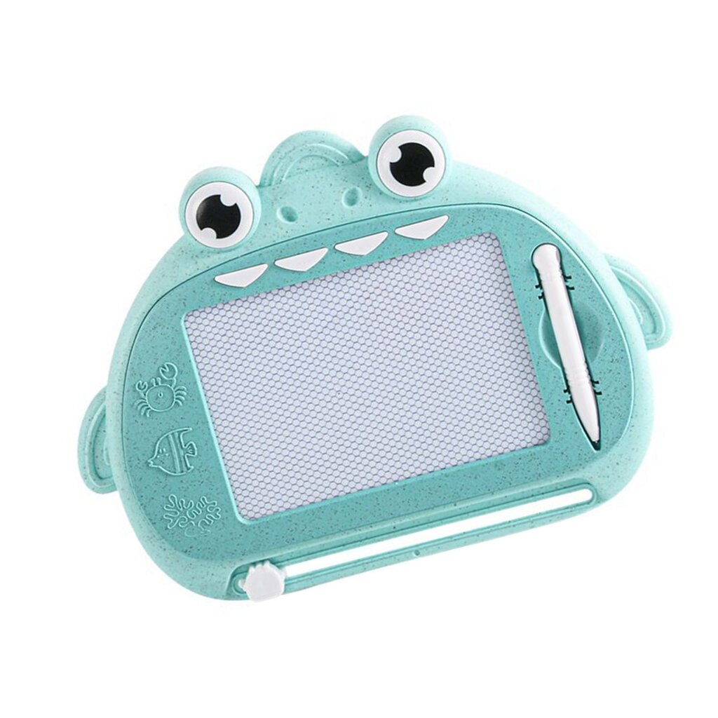 Игрушка,1 коробка игрушек для раннего развития, детская доска для рисования с магнитной акулой, цветные граффити, стираемая магнитная доска для письма, без печати-зеленый