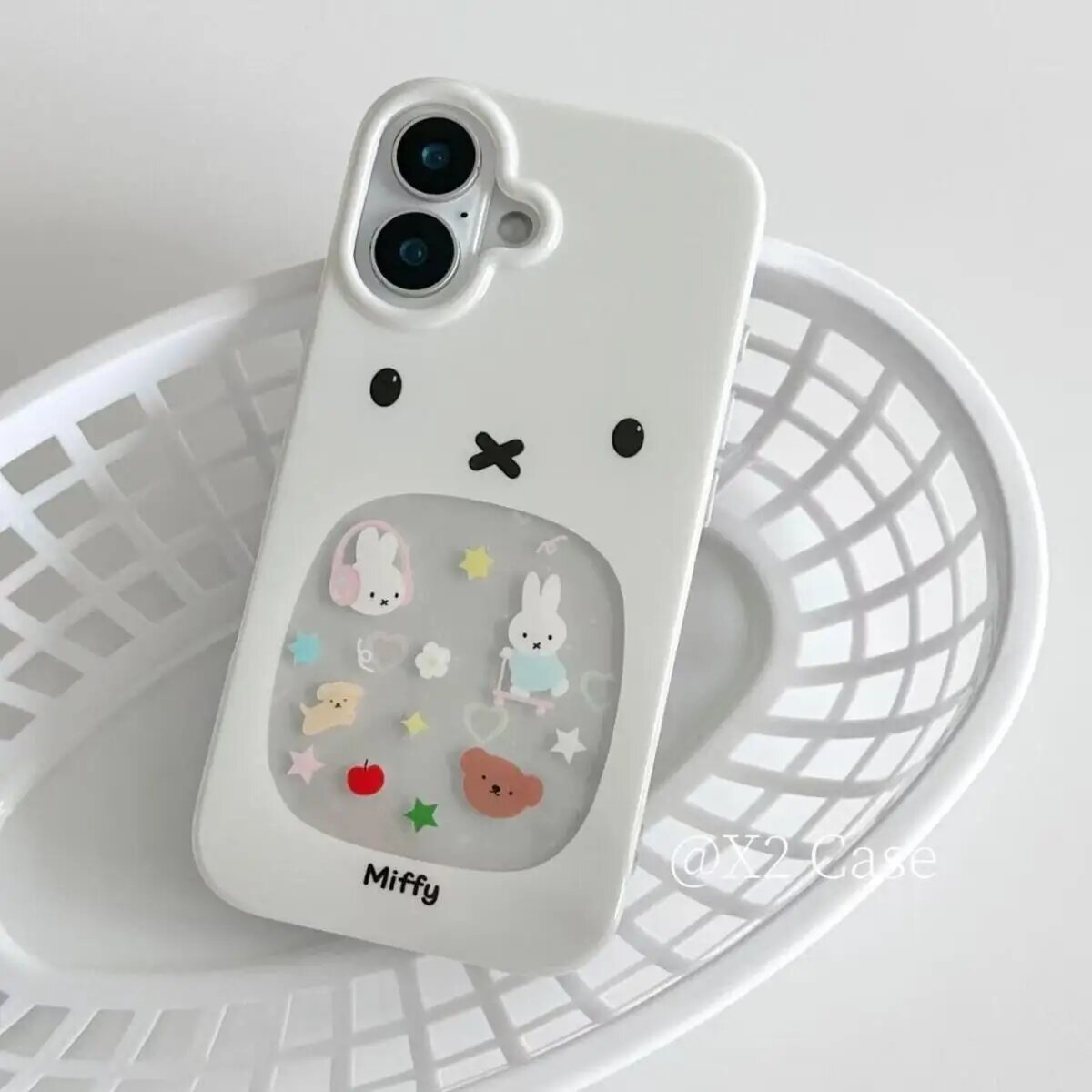 Косплей аксессуар Miffy Rabbit для iPhone 13, 14, 15, 16, Promax iPhone 13