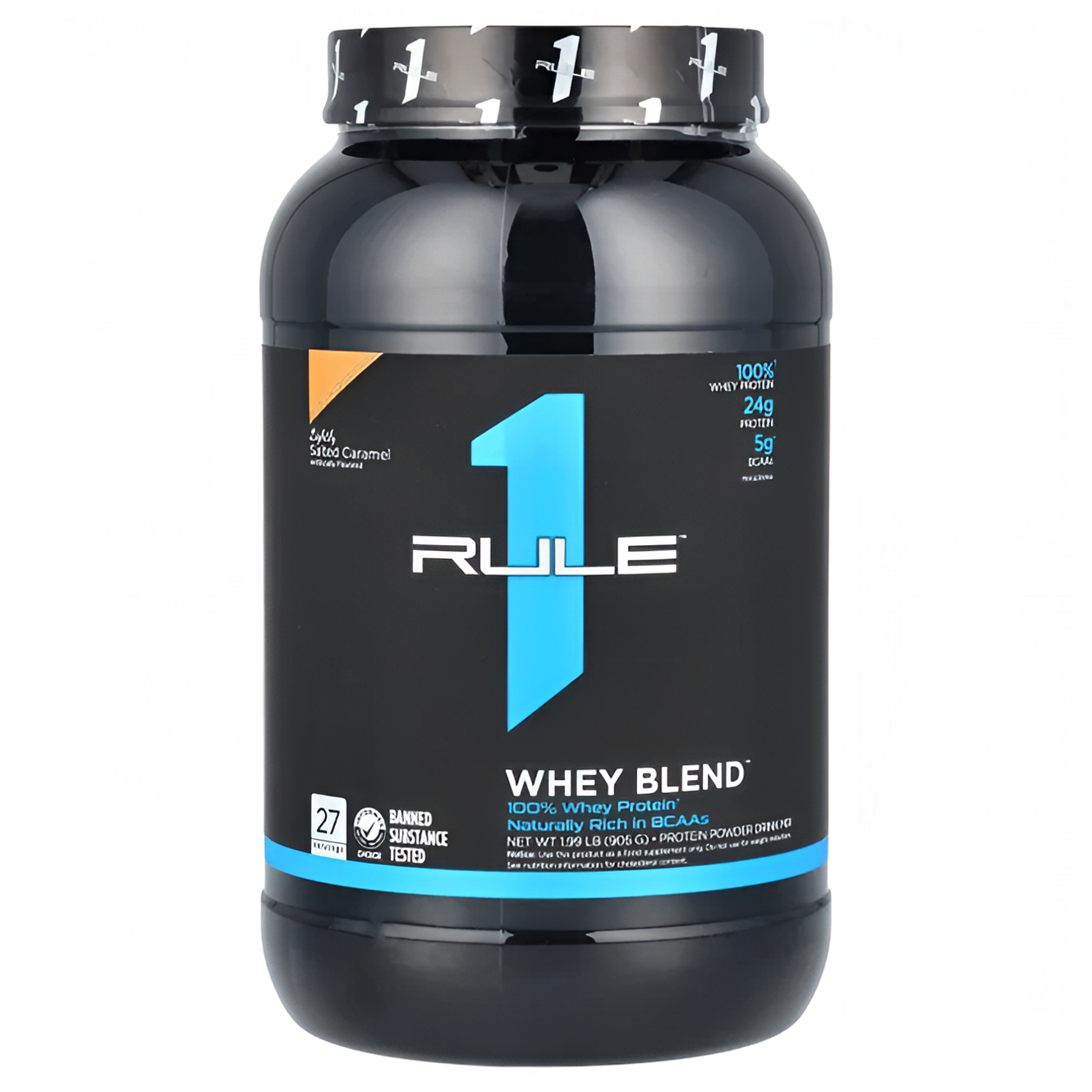 Протеин сывороточный Rule One Proteins R1 Whey Blend солёная карамель 907 гр.