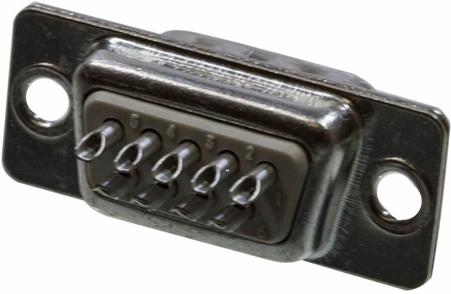 Разъем Dsub DB9 штекер 9 контактов серия AMPLIMITE HD-20