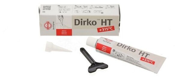 Герметик Dirko HT бежевый силиконовый 70мл (от -60С до +315С) Elring 030.793