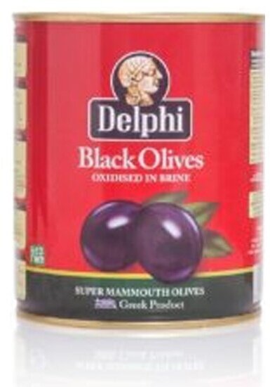 Маслины Delphi с косточкой в рассоле Super Mammouth 91-100 820 г