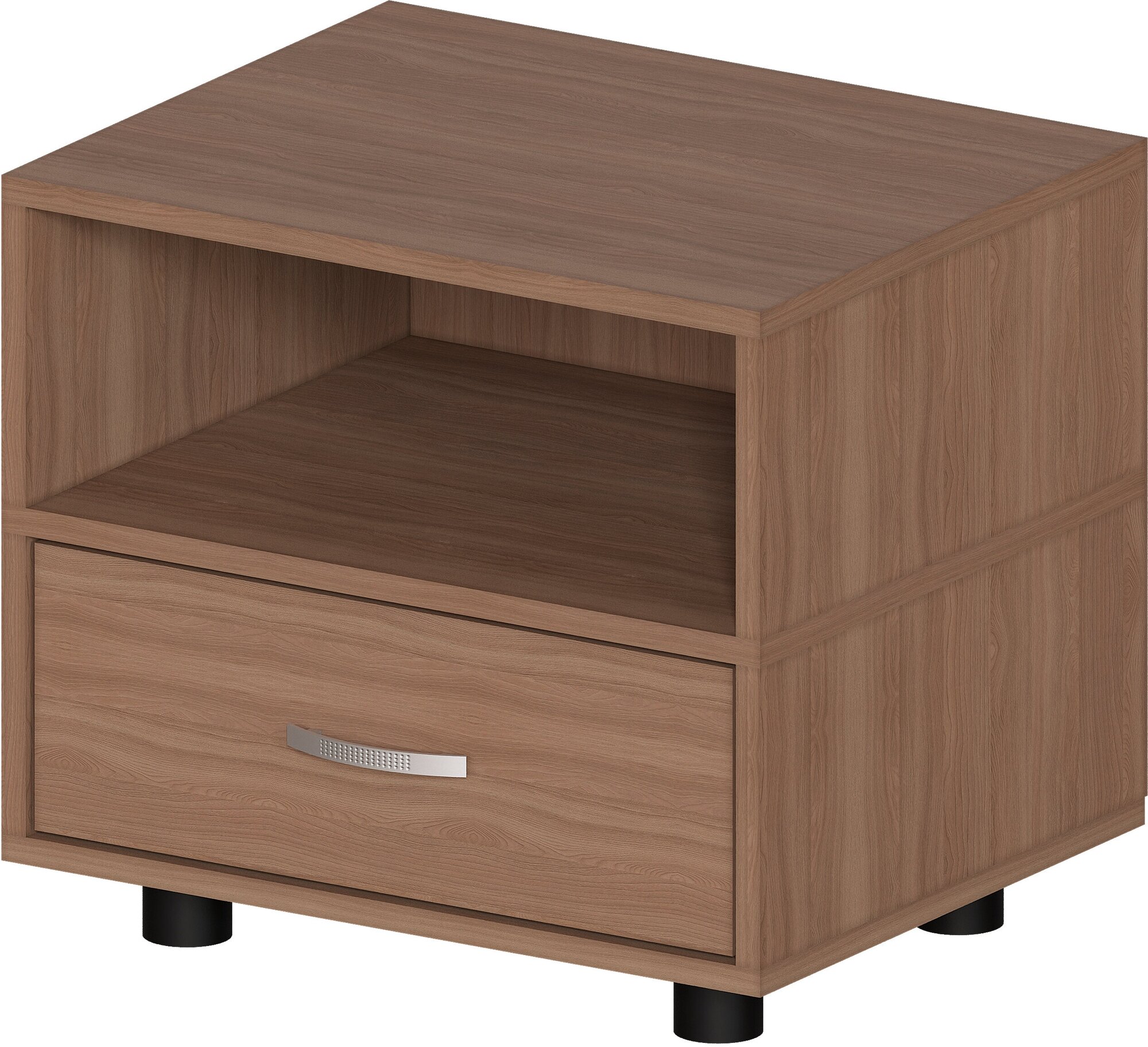 Комод СитиМебель-2 Ширина 50 см, Глубина 50 см, Высота 45 см, цвет: Ясень шимо темный