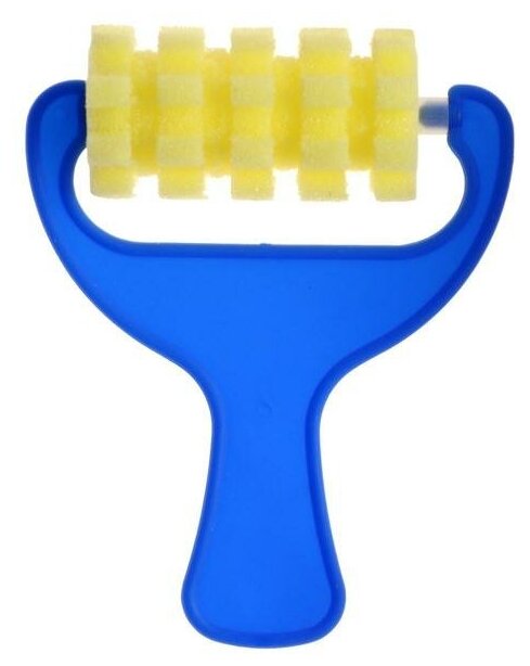 Валик для краски, поролон, фигурный, квадраты, 70 мм