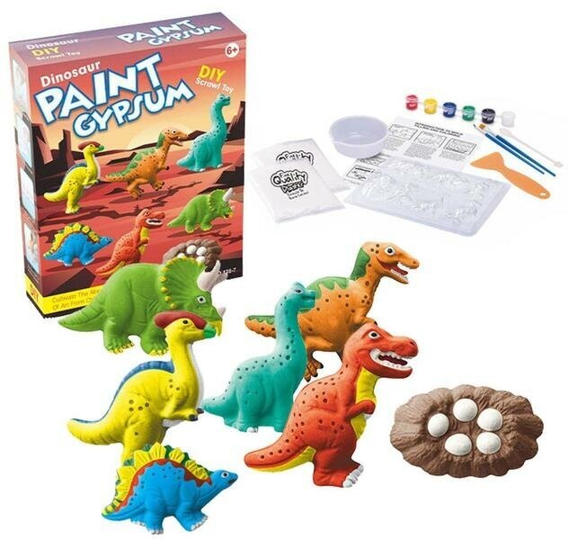 Развивающая игрушка для детей Dinosaurs2, игрушка из гипса