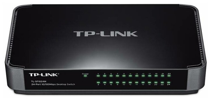 Коммутатор TP-LINK 24 порта 100 Мбит/с, неуправляемый, уровень L2 (TL-SF1024M)