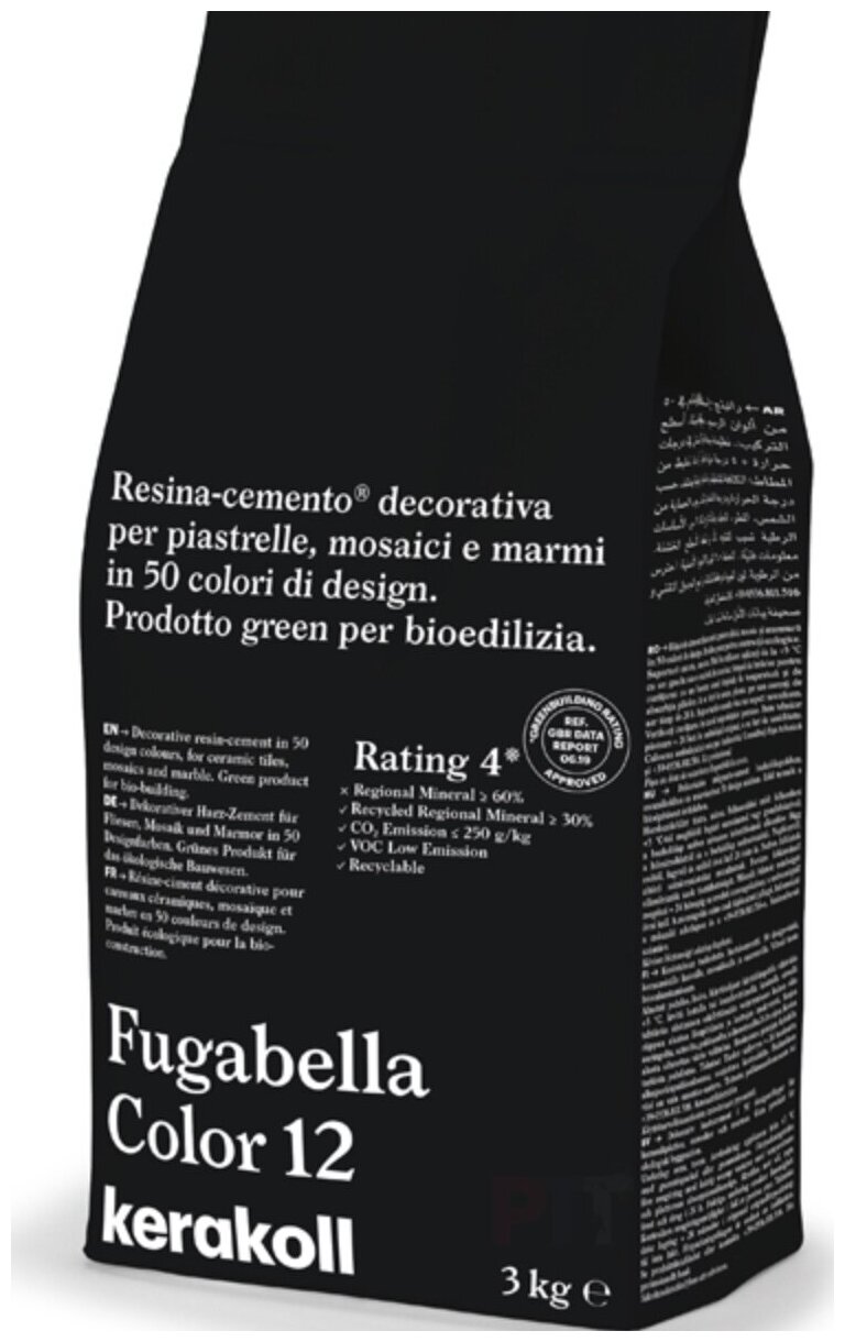 Kerakoll Fugabella Color 12 затирка для швов полимерцементная (50 оттенков) 3 кг.