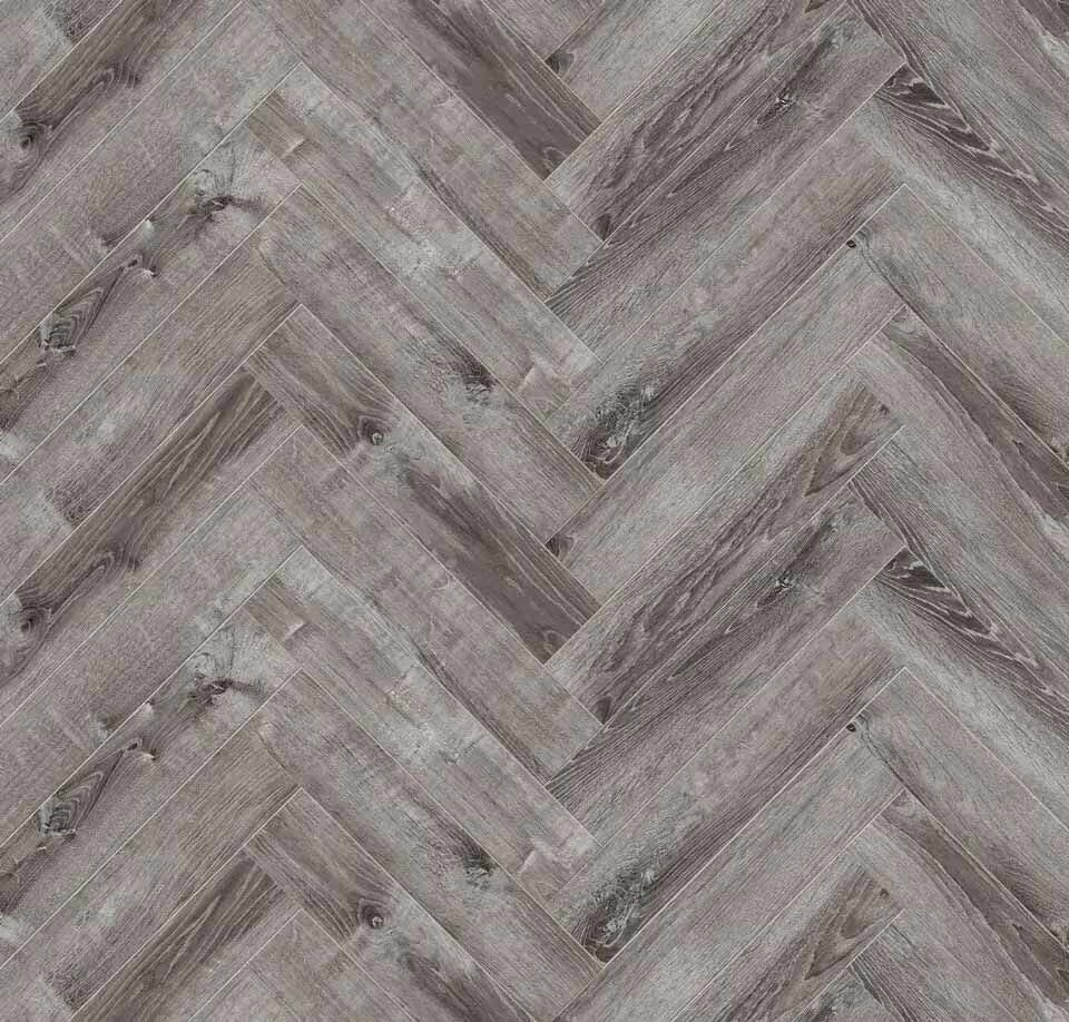 Кронапласт Кронафлур Елочка 4V ламинат SPC 42 класс 4,5мм Дуб Тулон (упак. 1,31 кв. м.)