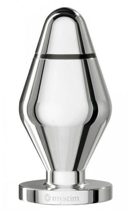 Анальный миостимулятор Mystim Little John, медицинский алюминий, серебристый