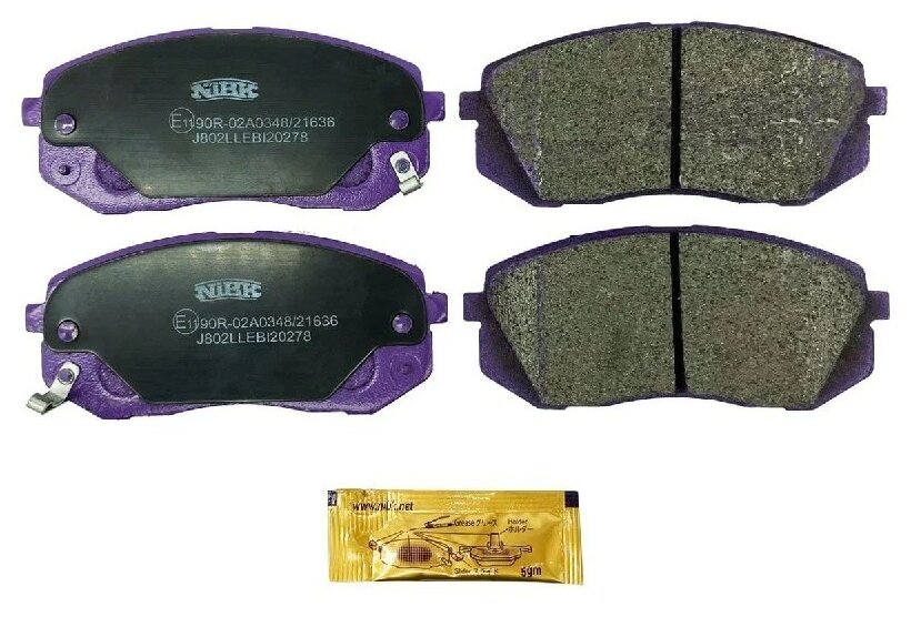 Колодки тормозные дисковые NiBK арт. pn35001