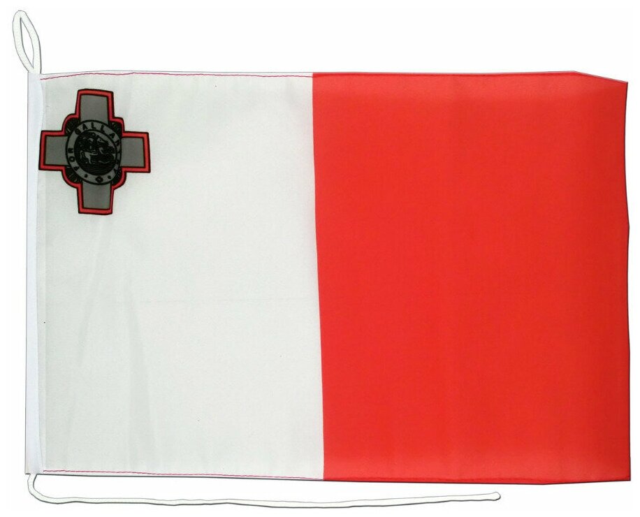 Флаг Мальты на яхту или катер 40х60 см