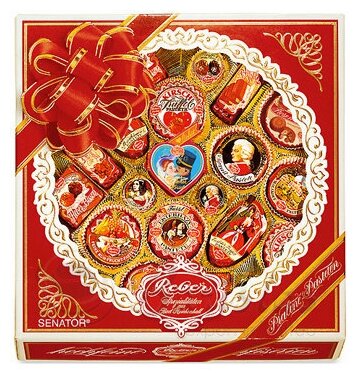 Reber Mozart Senator 830г подарочный набор шоколадных конфет (1410105/312)