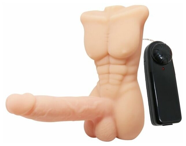 Вибратор с мужским торсом в качестве основания Temptation Bigger Man