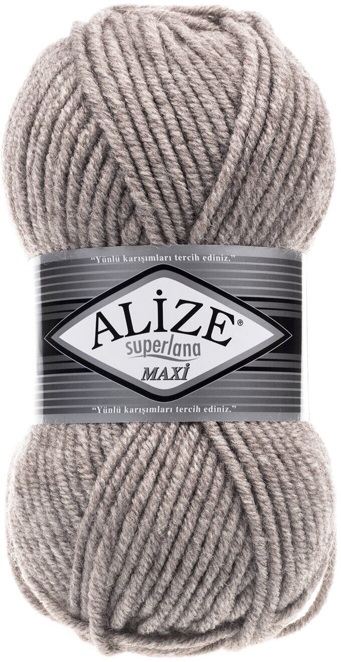 Пряжа ALIZE Superlana Maxi цвет 207 светло-коричневый 5 мот*100г*100м