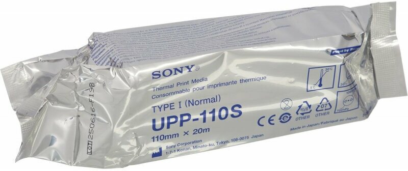 Бумага для УЗИ UPP-110S SONY 110х20 (Orig) 10 шт/уп, 1366993