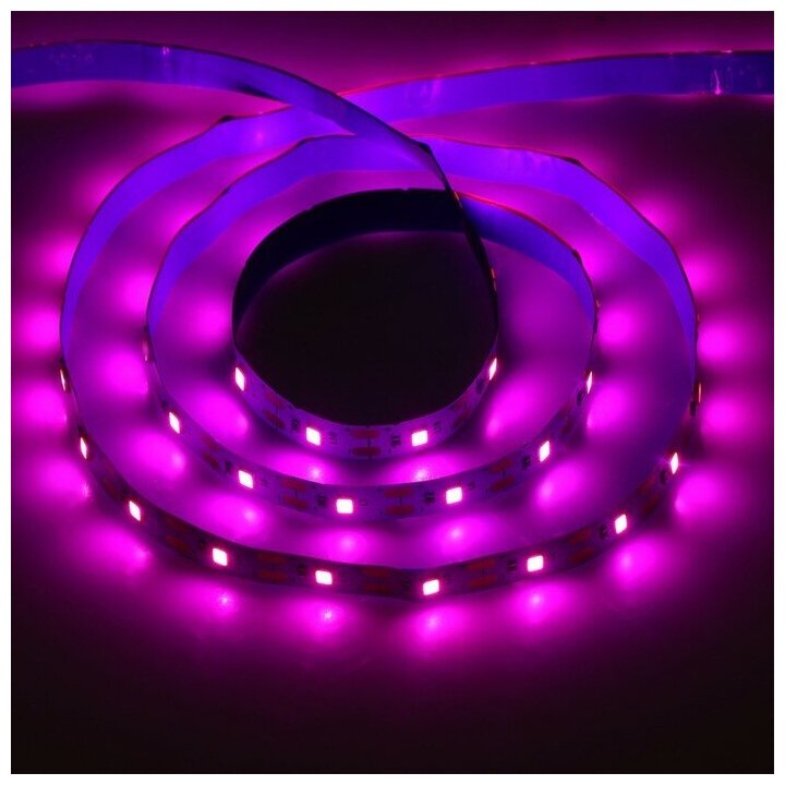 Luazon Lighting Фитолента для растений Luazon Lighting, светодиодная, 6.2 Вт, 1 м, IP20, 5 В, 60 LED/м, диммер, USB, SMD5050, мультиспектральная