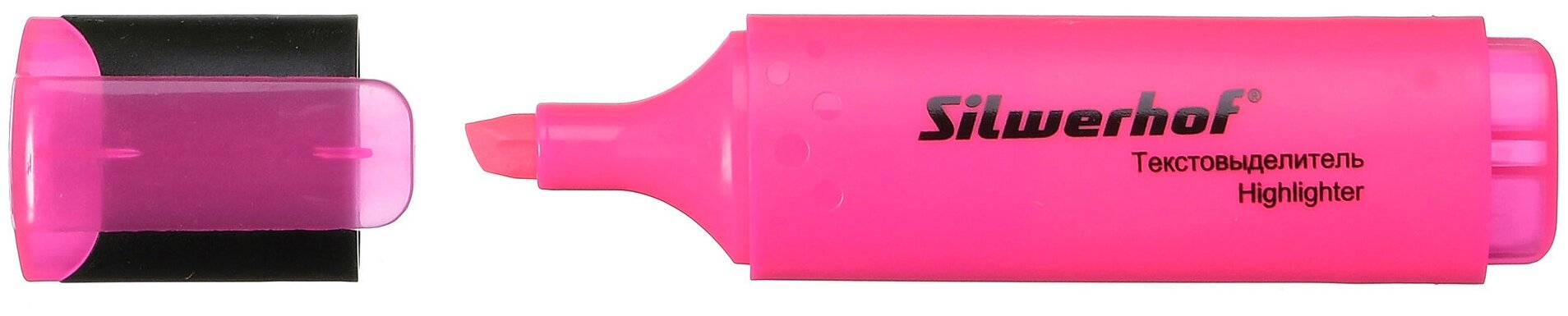 Набор из 12 штук Текстовыделитель Silwerhof Blaze 108036-08 скошенный пишущий наконечник 1-5мм розовый картон