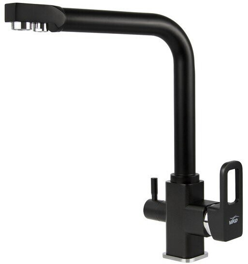5702 VIKO кухня боковой под фильтр (латунь) Ф35 с гайкой Black