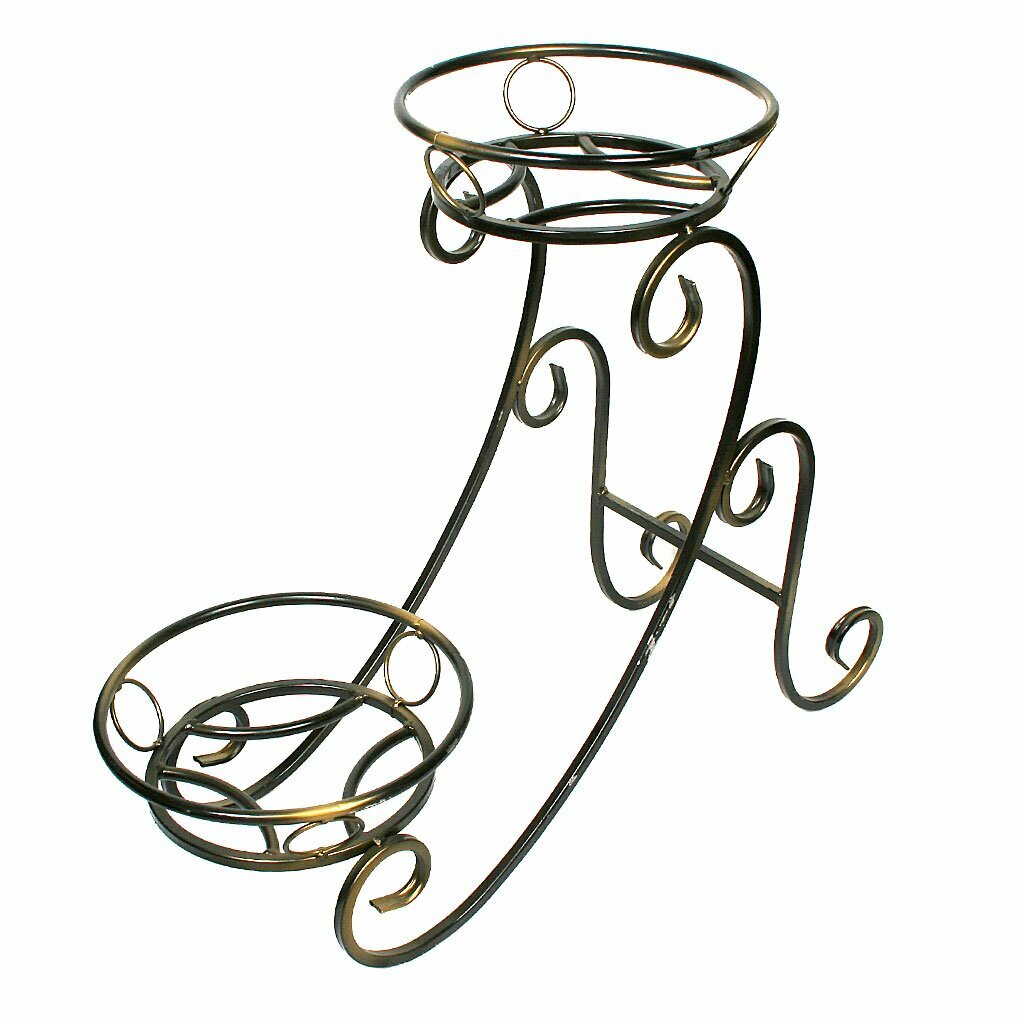 Цветник Дуэт круг 4, напольный, металл, 57 см