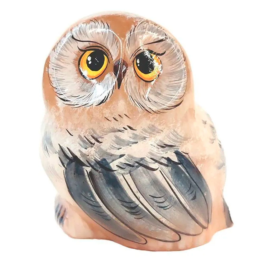 Фигурка из камня селенита "Полярная сова"