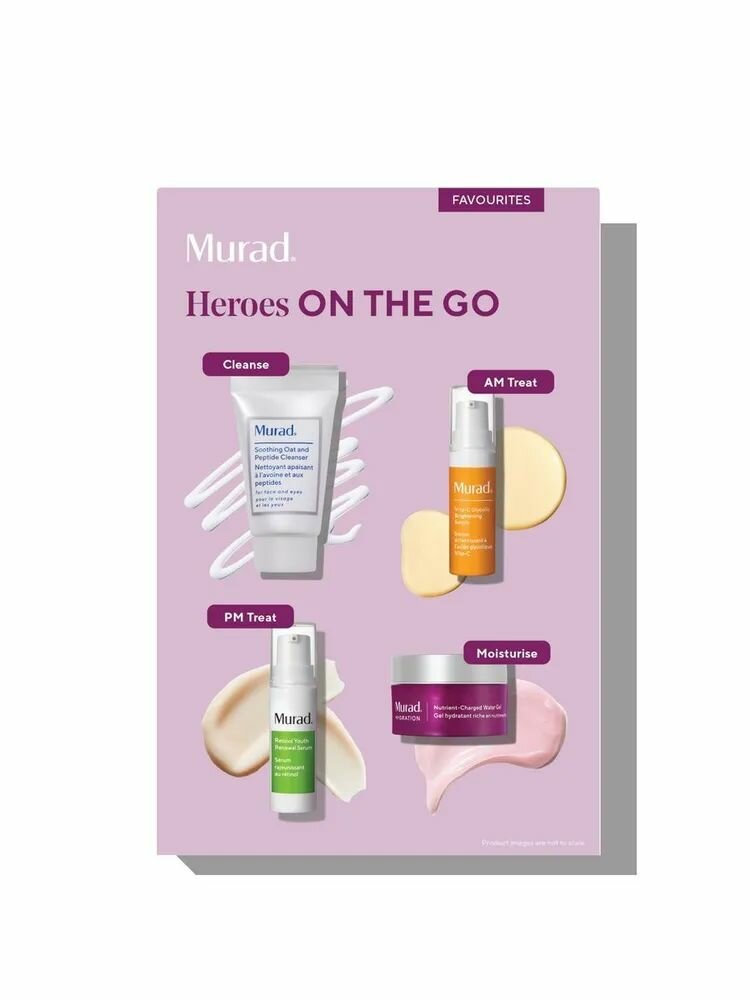 Набор для ухода за кожей, с ретинолом и витамином С MURAD Heroes ON THE GO