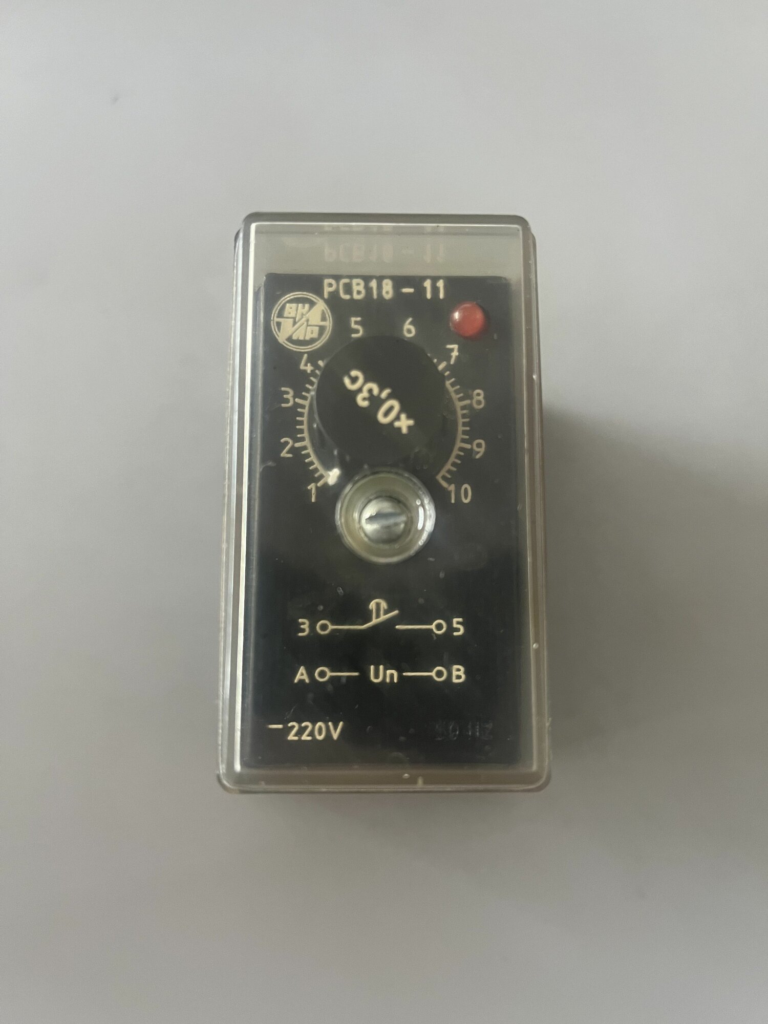 Реле времени РСВ-18-11 A8120-76919515. 0.3.3с 220В 50Гц вниир