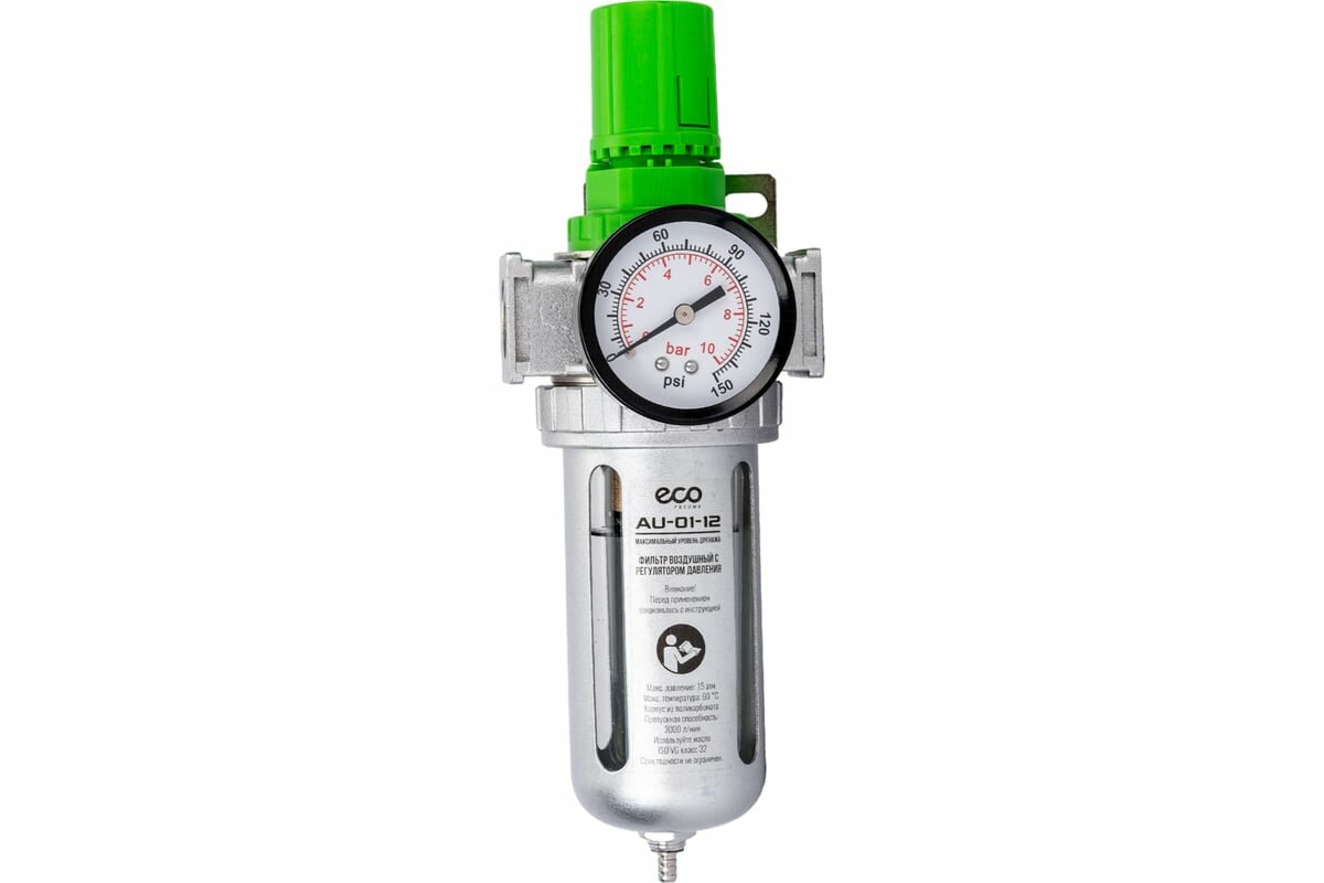 Блок подготовки воздуха 1/2' ECO AU-01-12фильтр-редуктор для компрессорной линии