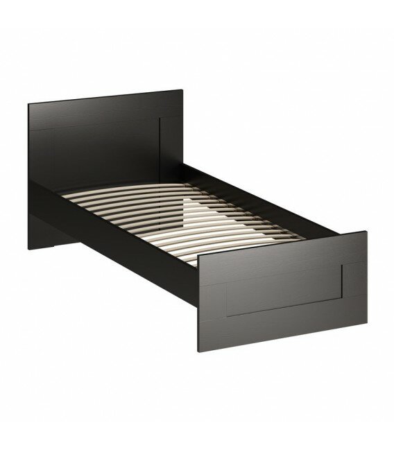 Кровать сириус односпальная с ортопедическим основанием 90х200, ДСП, цвет Дуб Венге 2.02.04.170.5