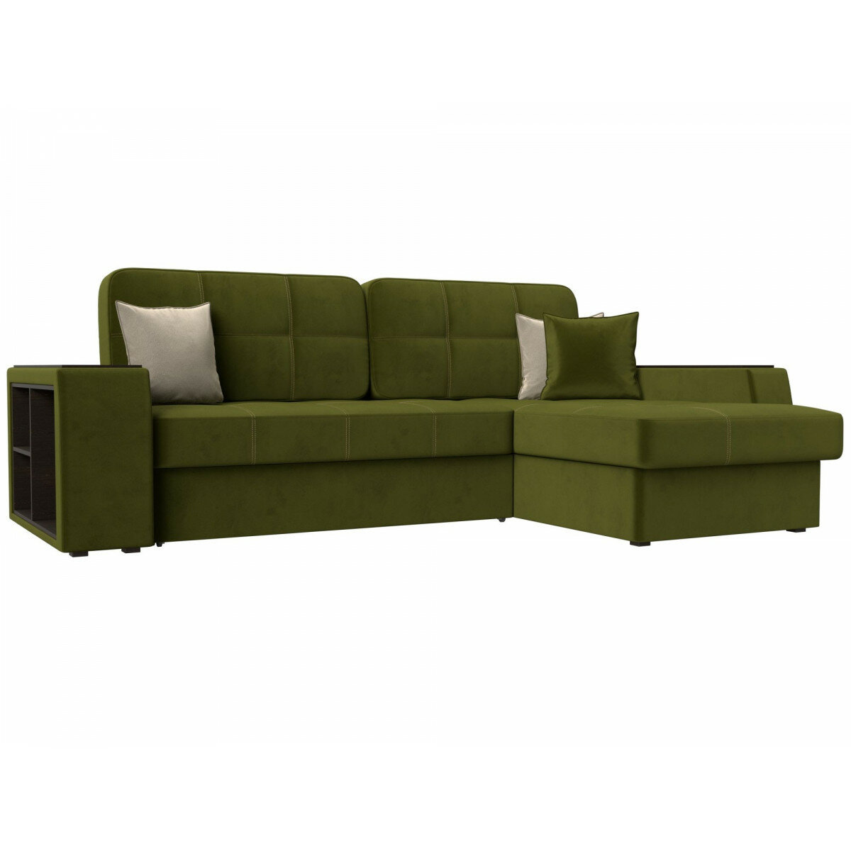 Угловой диван Брюссель правый угол, Микровельвет, Модель 29387