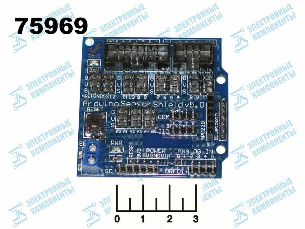 Радиоконструктор Arduino sensor shield V.5.0 uno плата расширения