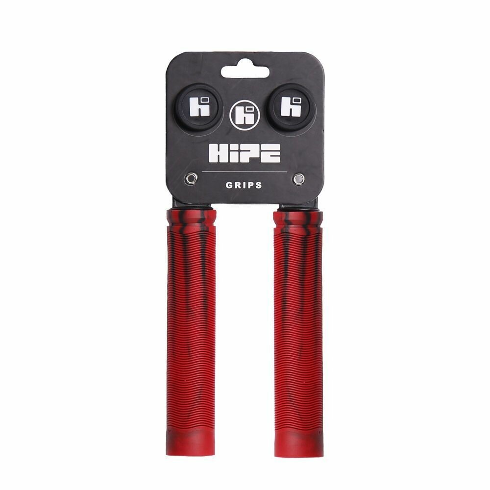 Грипсы Hipe H-01 Duo для самоката и велосипеда, 15.5 см, черный/красный