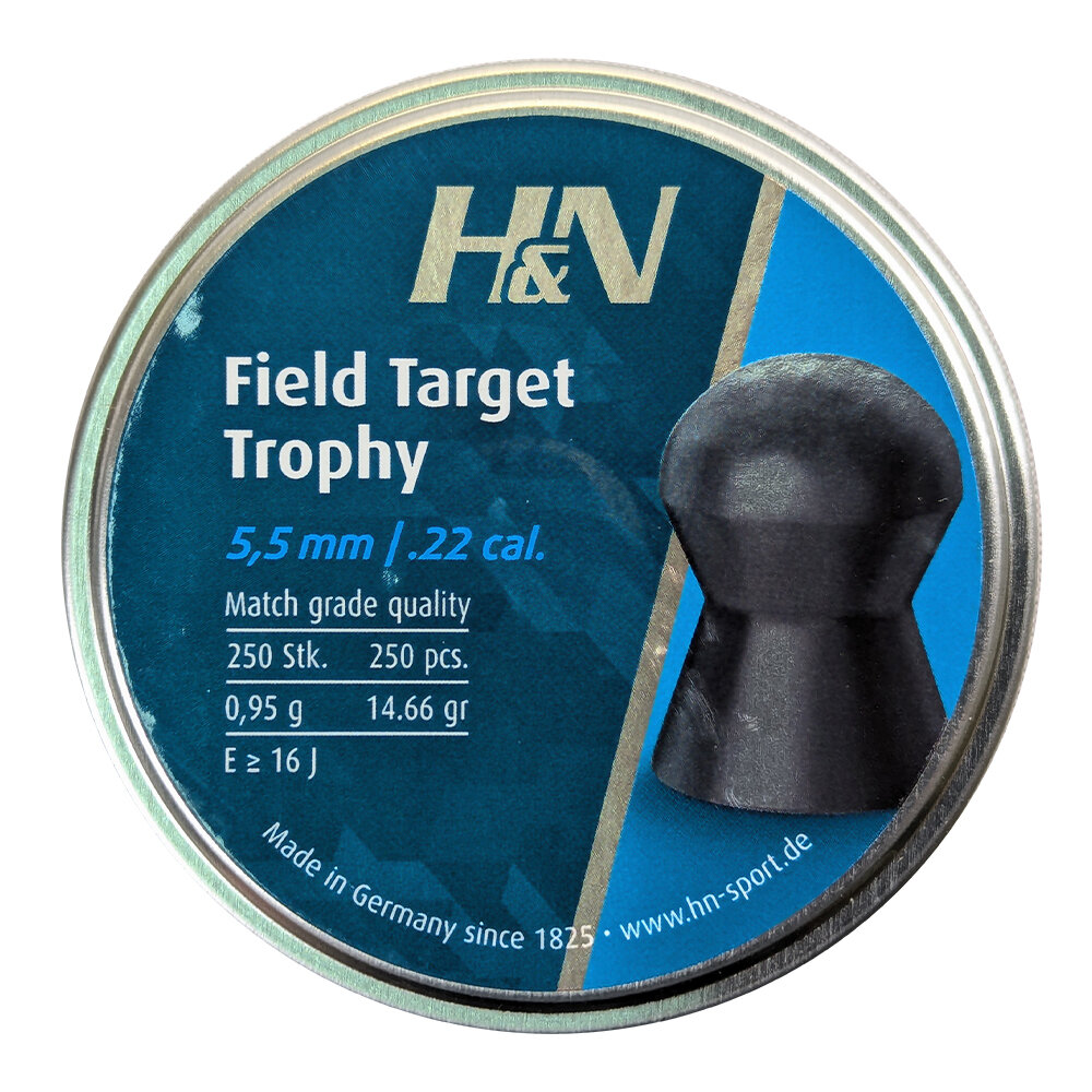 Пули для пневматики H&N Field Target Trophy 5,53 мм 0,95г 250шт