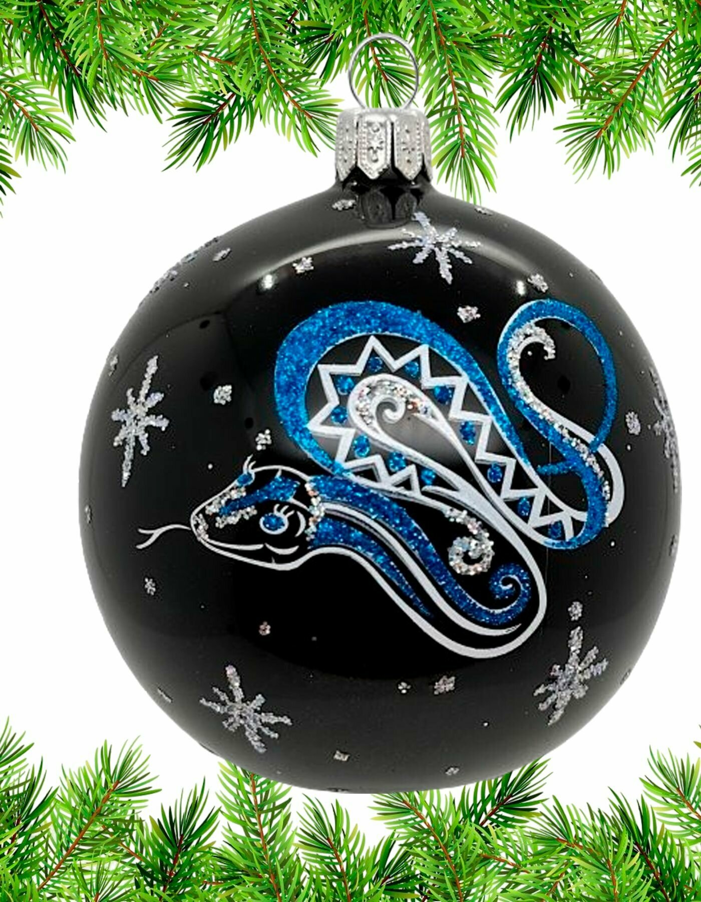 Шар 75мм Зодиак-"Грация", черная