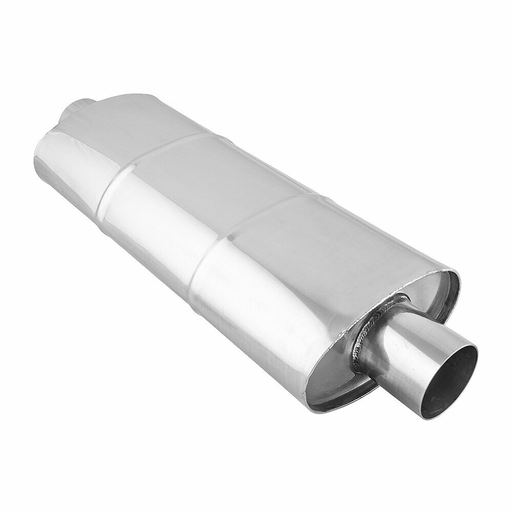 Глушитель прямоточный "Ultra Bass" нержавеющая сталь диаметр 58 мм