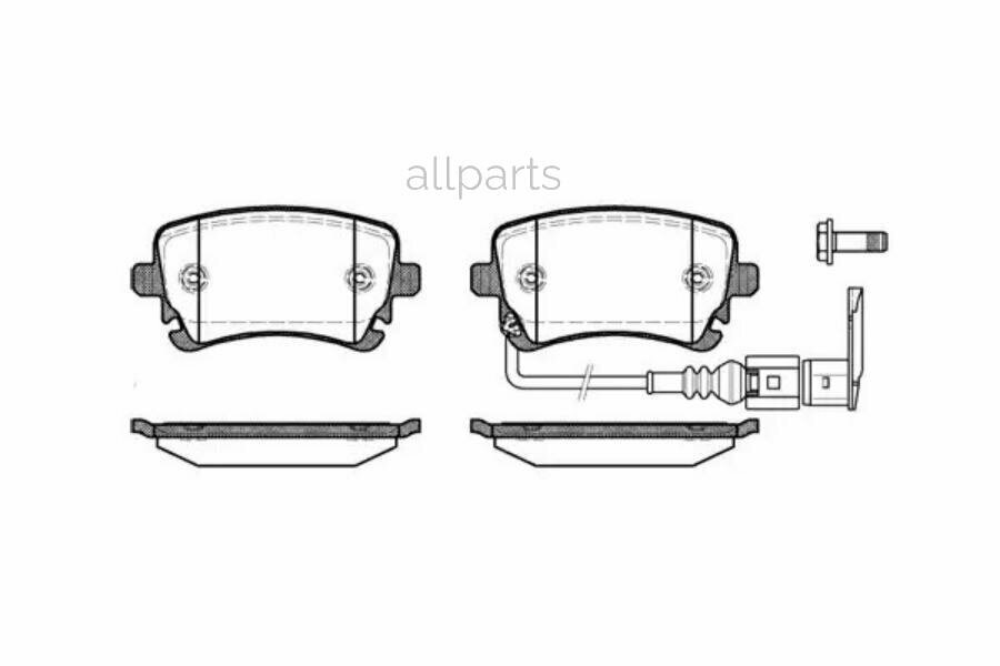 REMSA 089711 897 11 FVR1644=897 11=908 011B-SX ! колодки дисковые з.\ VW T5/Caravelle 2.0i/3.2i/1.9TDi/2.5TDi 03>