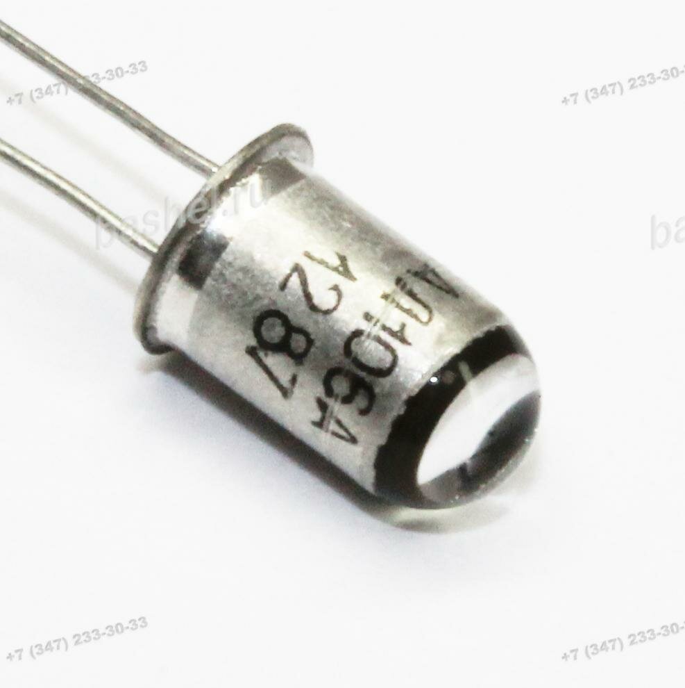 LED DIP 4.7mm АЛ106А, Светодиод, круглый металлический 4.7мм