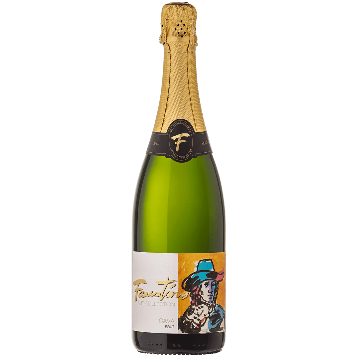 Вино игристое Faustino Art Collection Cava Brut белое экстра брют 0,75 л