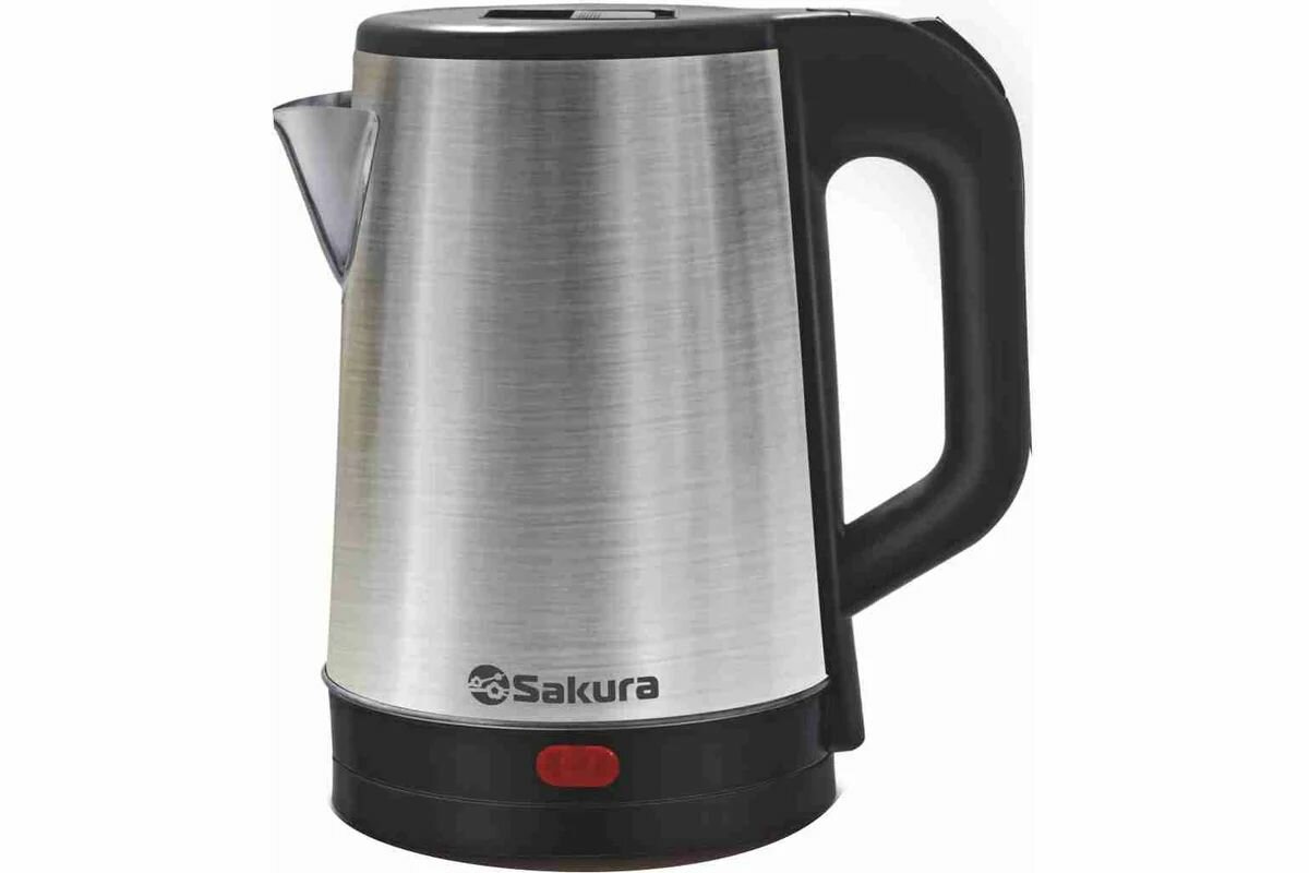 Электрический чайник SAKURA SA-2167BK 1.8 л, нержавеющая сталь, черный РТ-00067896