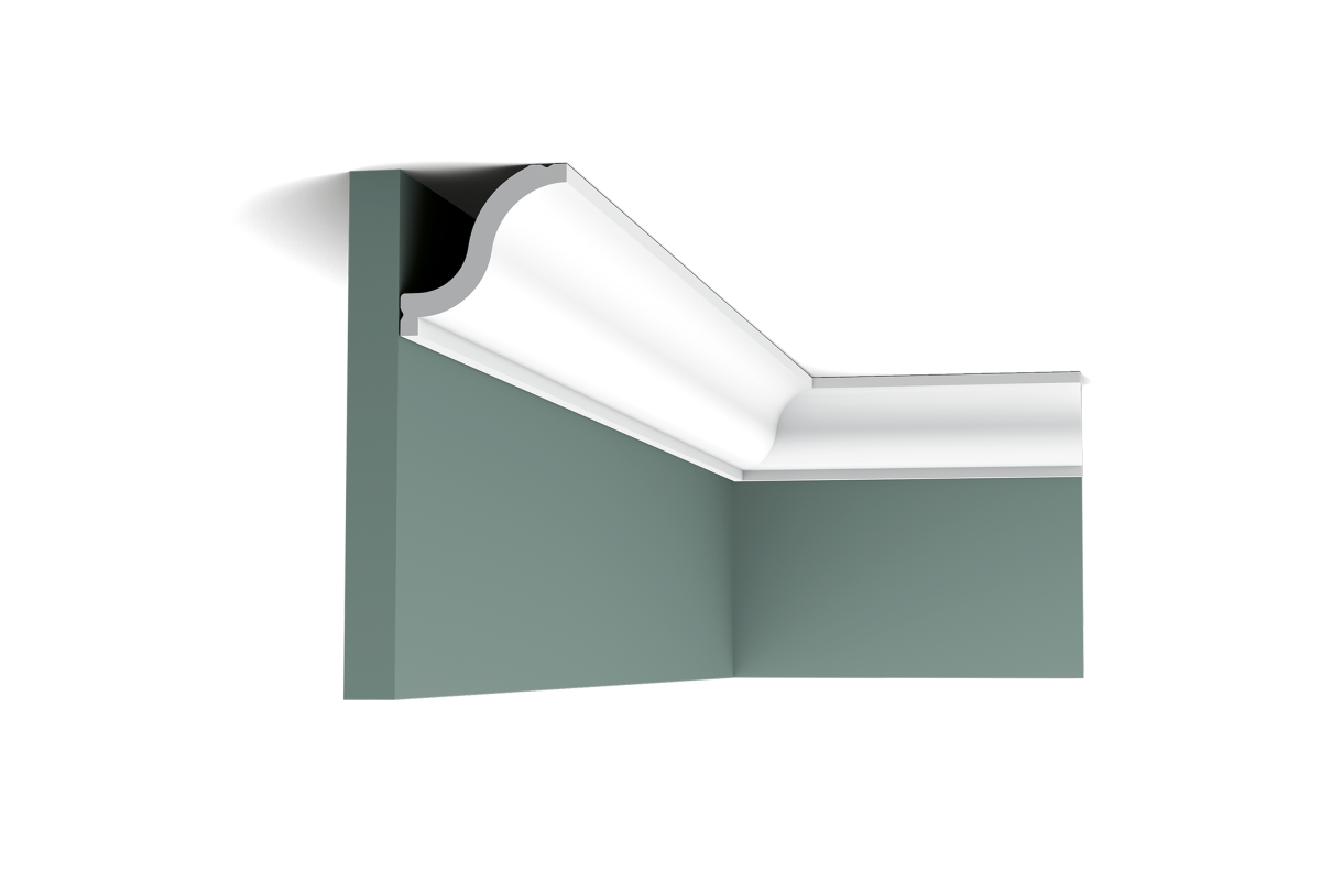 Карниз 55x55 мм потолочный плинтус под покраску Перфект CX108-2 метра дюрополимер