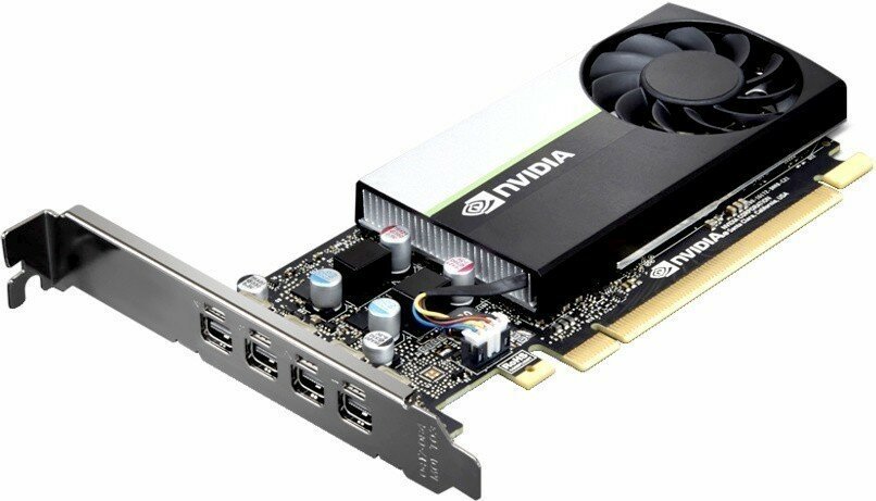 Nvidia Видеокарта Nvidia T1000 900-5G172-2270-000 (Nvidia T1000, 8ГБ GDDR6, 4xminiDP) (PCI-E) (oem)