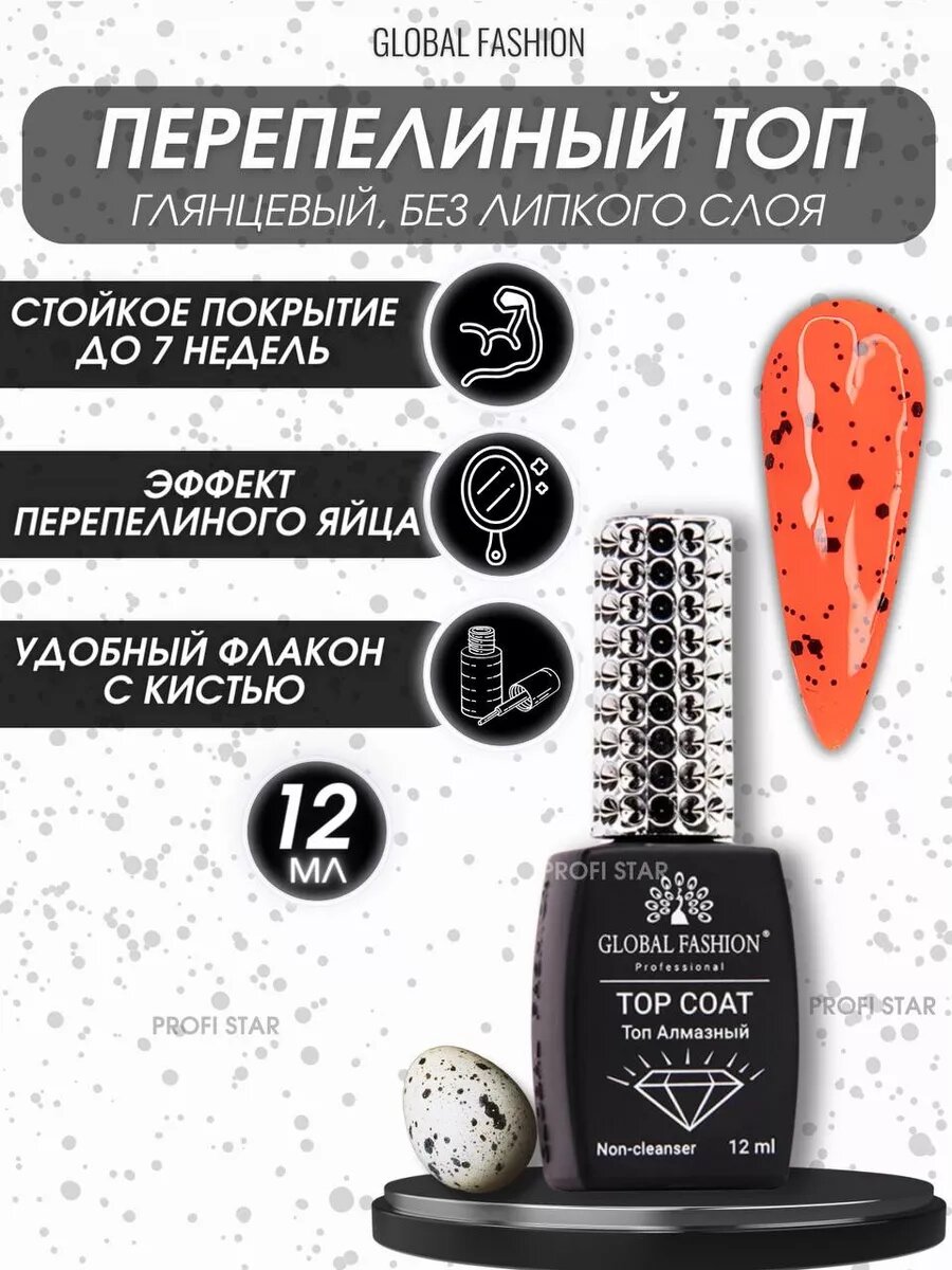 Топ перепелиное яйцо для ногтей