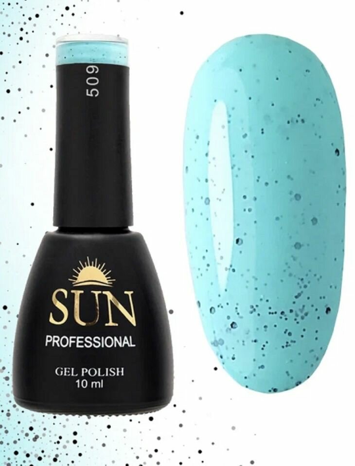 Гель-лак для ногтей SUN professional №509 Перепелиное яйцо голубой,10мл