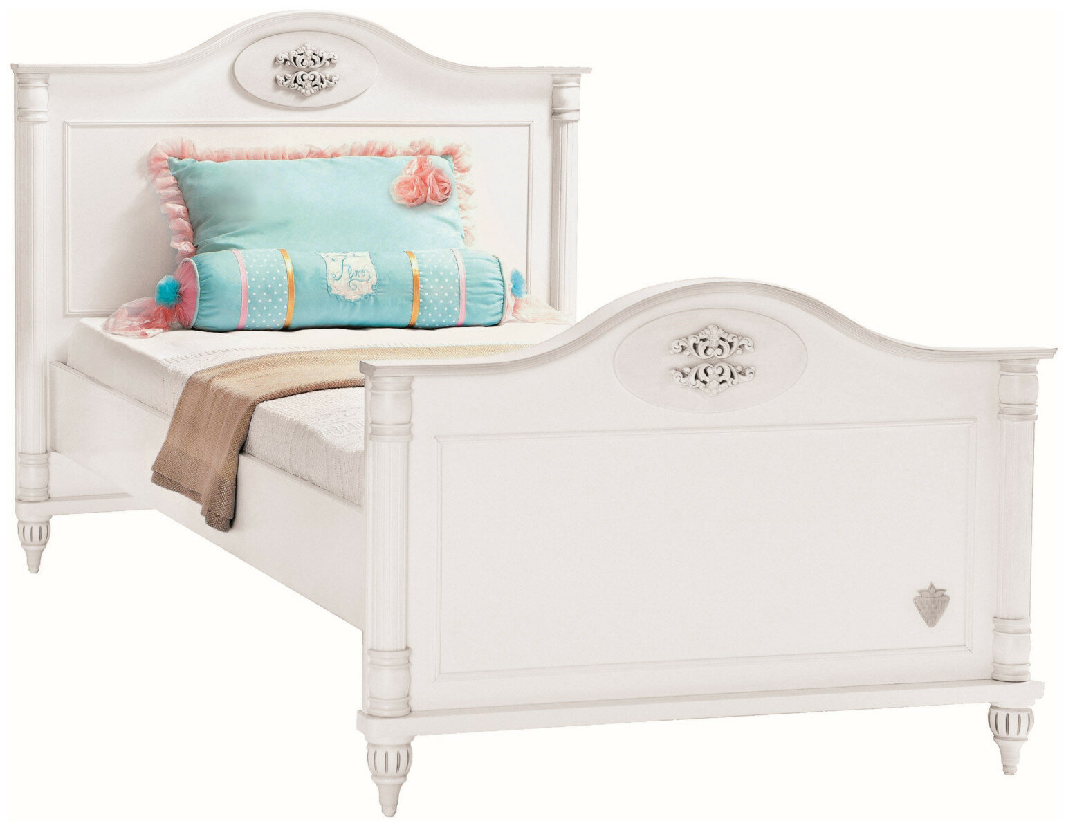 Кровать Романтик с фигурным изголовьем Cilek