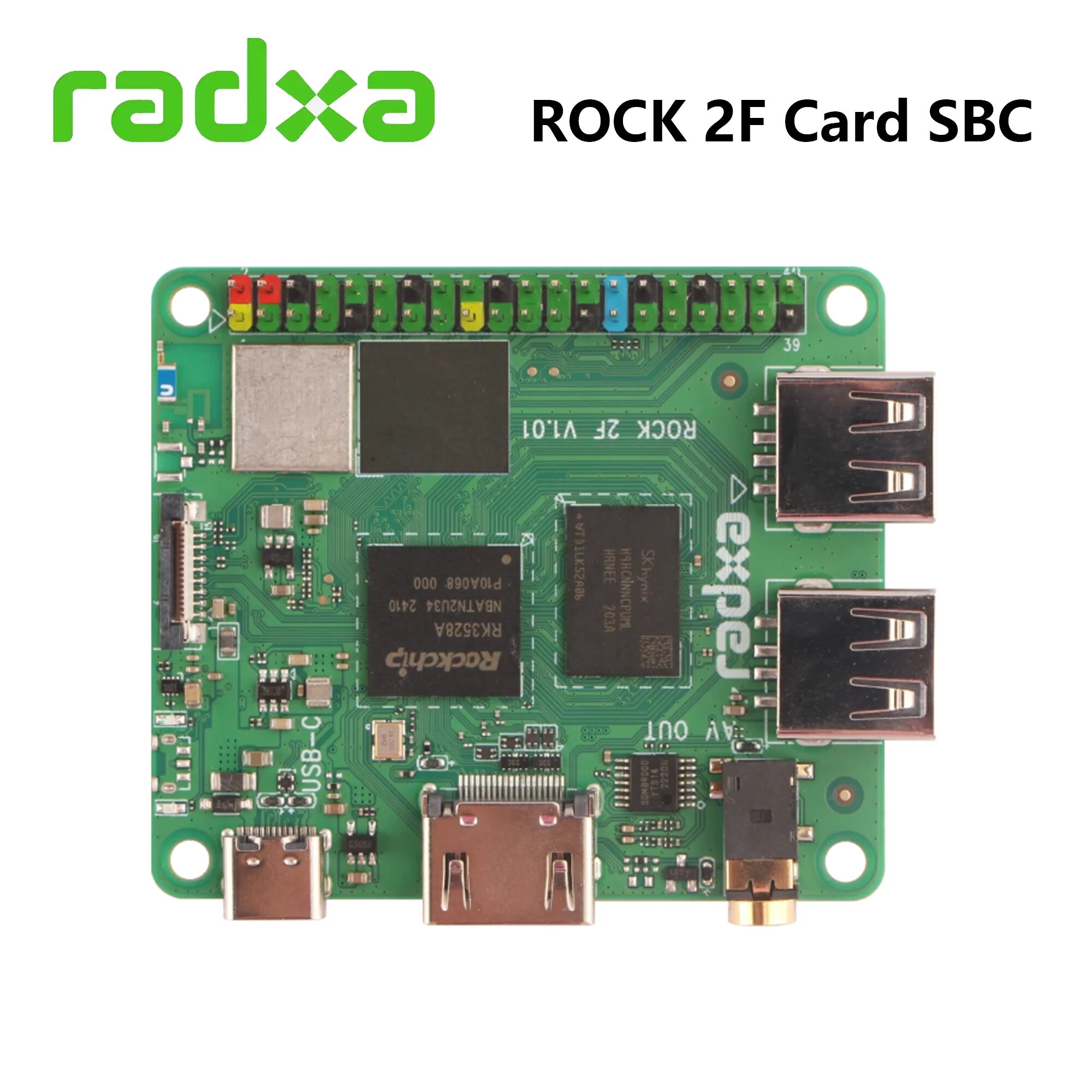 Radxa ROCK 2F 4K Карта компьютера 4GB 32G eMMC