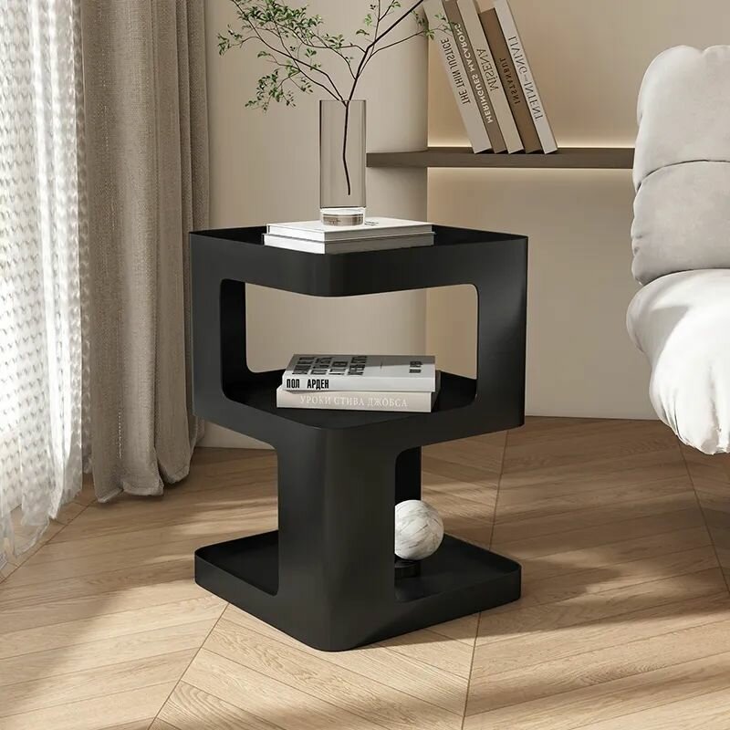 Небольшой черный белый гостиный боковой стол-good value