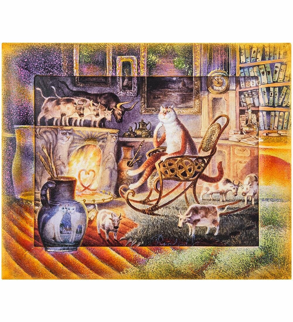 Жикле в раме Мечты сбываются 30х40 A2183416 Artangels, Холст, дерево, акриловые краски