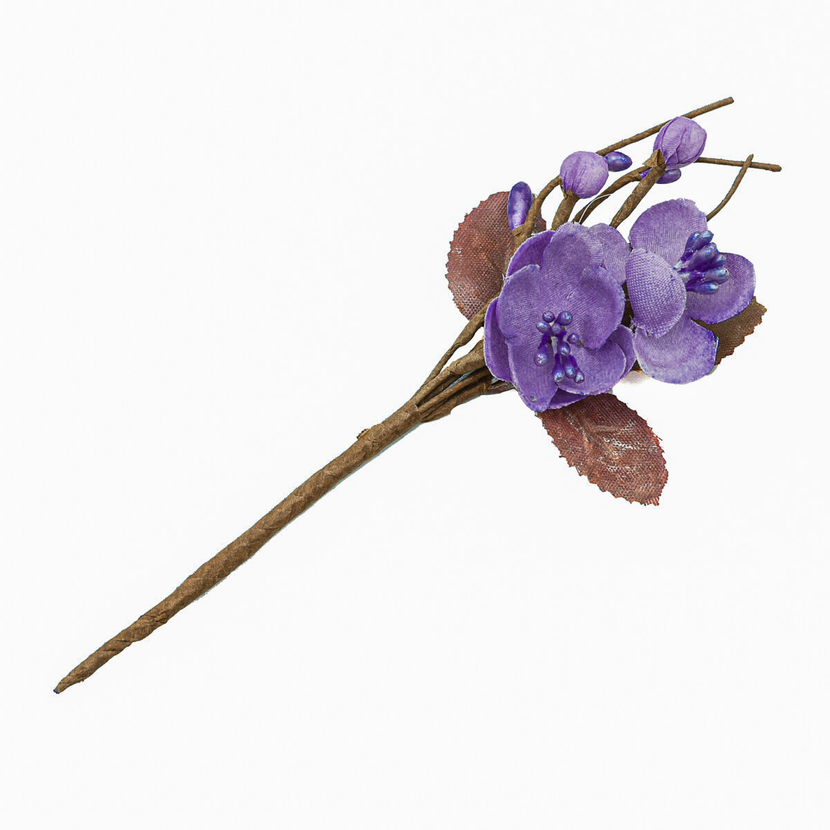 Букетик декоративный 'Магнолия', Astra&Craft, 3*3*14 см (E11 светло-фиолетовый)